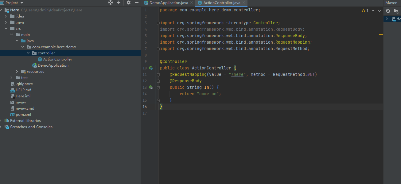用idea和maven编写spring boot项目 | Mount4in